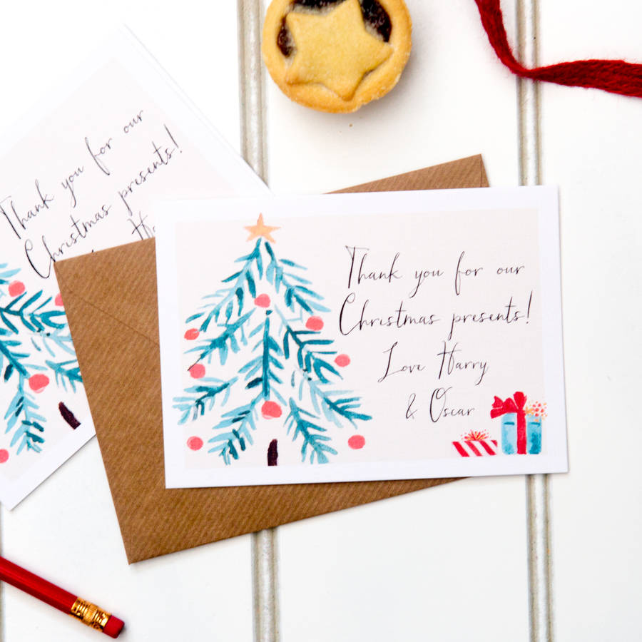 Five Personalised 'Thank You For My Present' Cards By Here's To Us ...