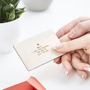 Personalised Wooden Token Card By Sophia Victoria Joy ...