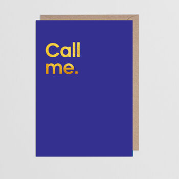 'Call Me' Playable Song Card By Say it with Songs | notonthehighstreet.com