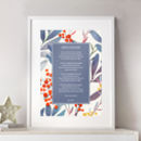 Personalised Anniversary First Dance Lyrics Print By Over & Over ...