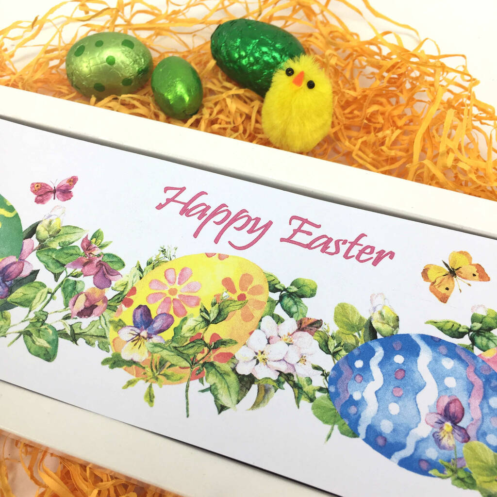 Personalised Chocolates Easter Spring Flowers Gift By Cocoapod ...
