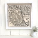new home postcode map print on wood by northern logic ...