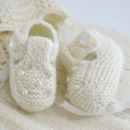 handmade christening hat and booties set by anagibb ...
