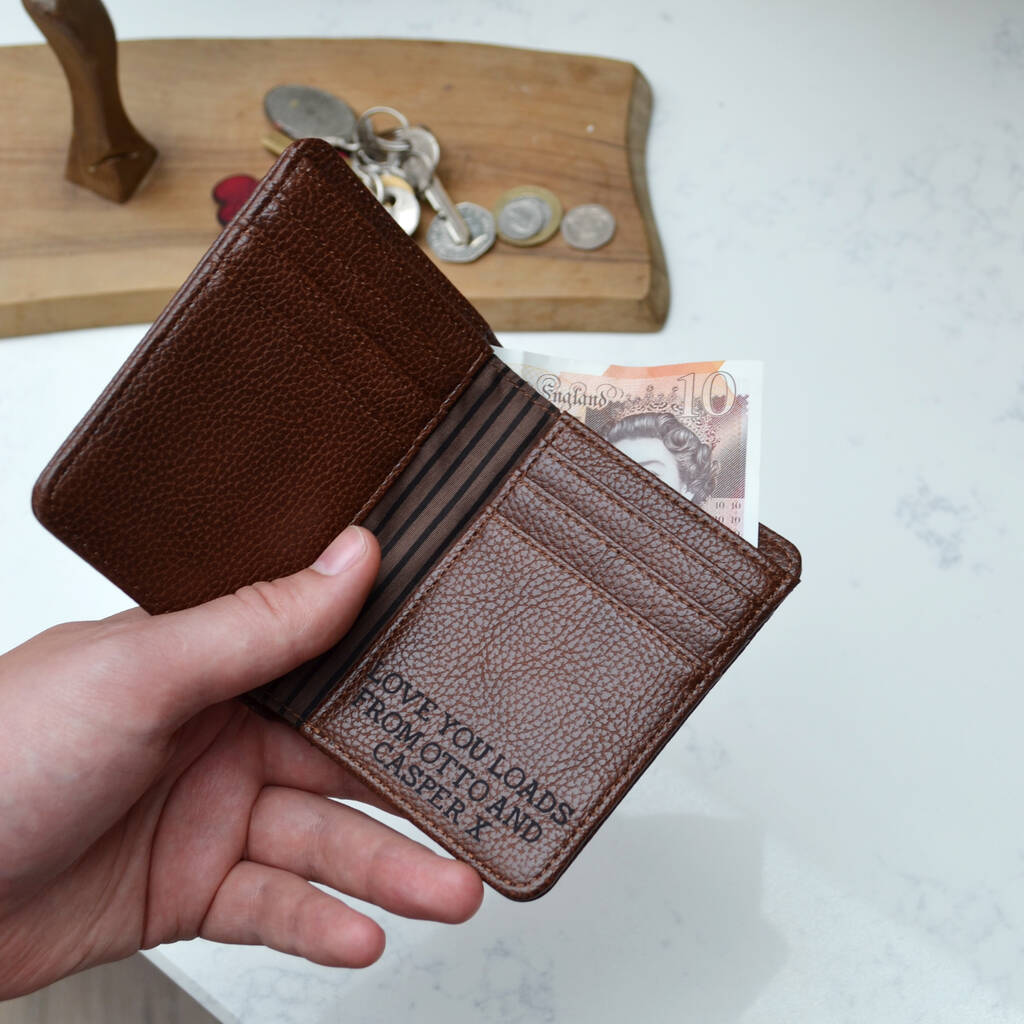 Men's Hidden Message Personalised Wallet By Solesmith