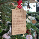 Bespoke Baby's First Christmas Wooden Tag Decoration By Betsy Benn ...