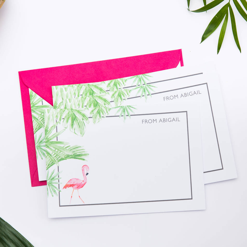 Notelets Tropical Design By Abigail Warner | notonthehighstreet.com