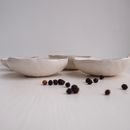 Handmade White Satin Ceramic Salt /Spice/ Ring Dish By Kabinshop ...