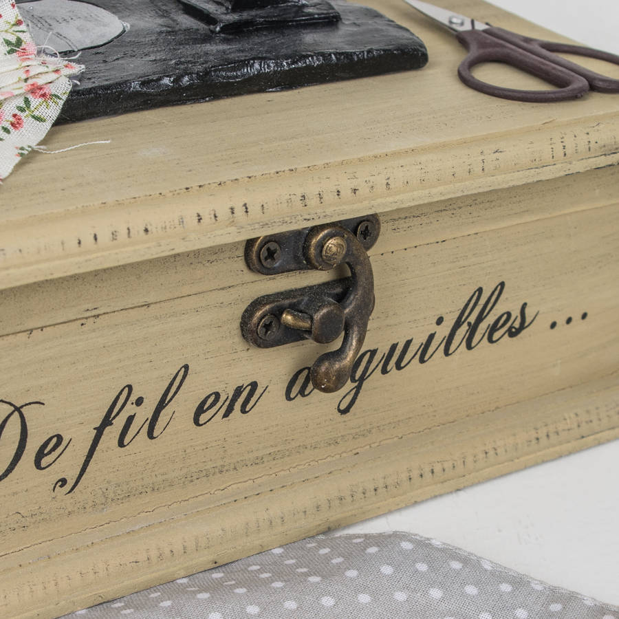 retro machine sewing storage box by dibor | notonthehighstreet.com