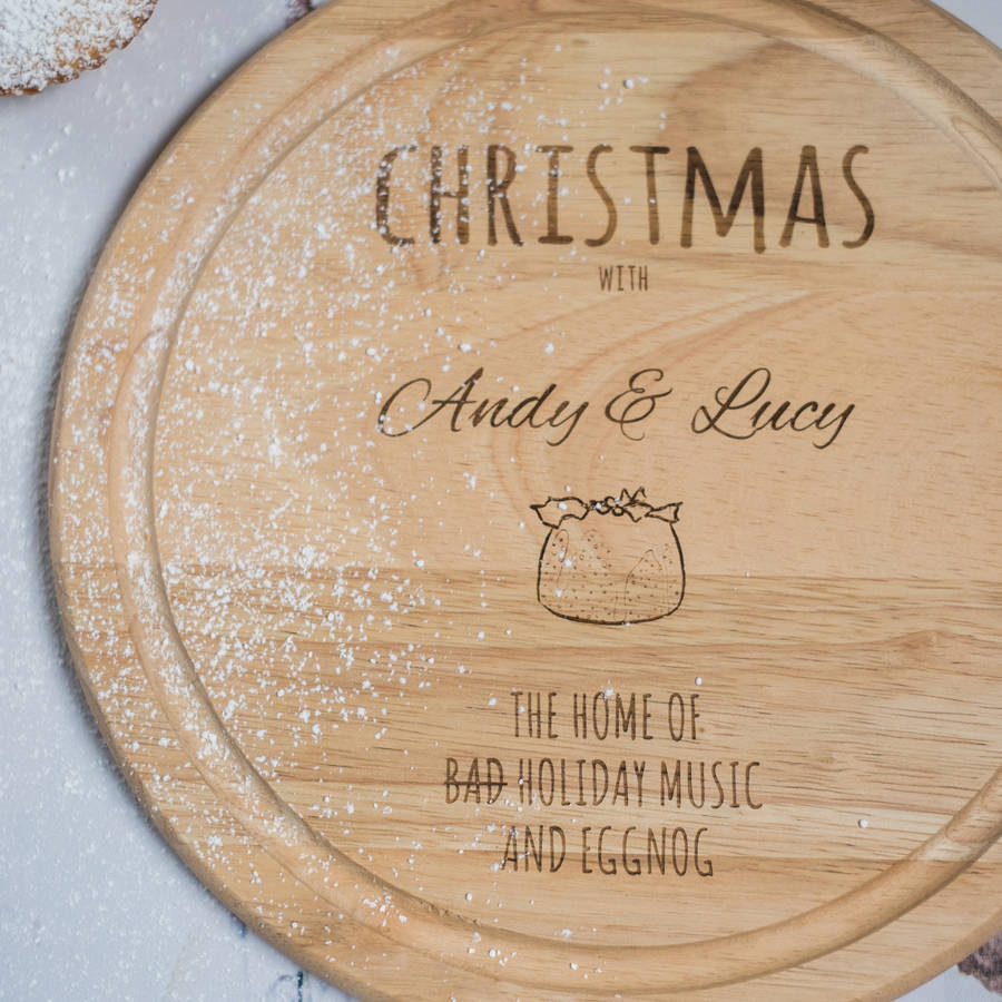 Personalised Christmas Chopping Board By Rocket And Fox personalised-christmas-chopping-board-by-rocket-and-fox
