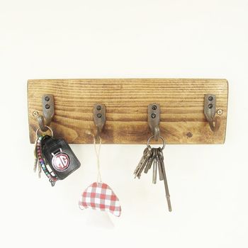 Reclaimed Wooden Key Rack By Seagirl And Magpie | notonthehighstreet.com