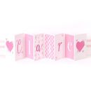 Personalised Girl's Name Banner Card By Coulson Macleod ...