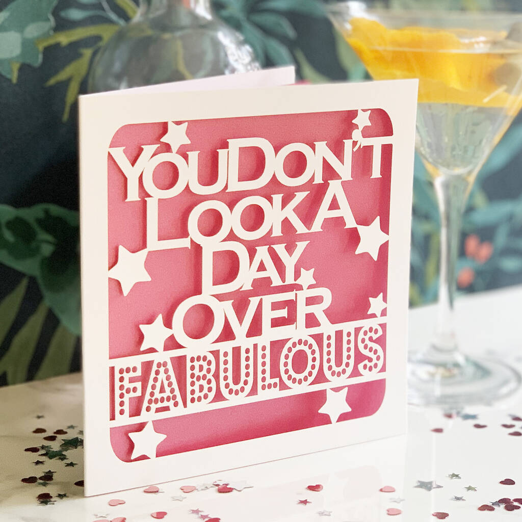 Day Over Fabulous Birthday Card By Whole In The Middle ...