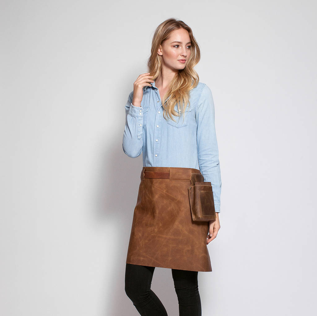 waist leather apron by stalwart crafts | notonthehighstreet.com