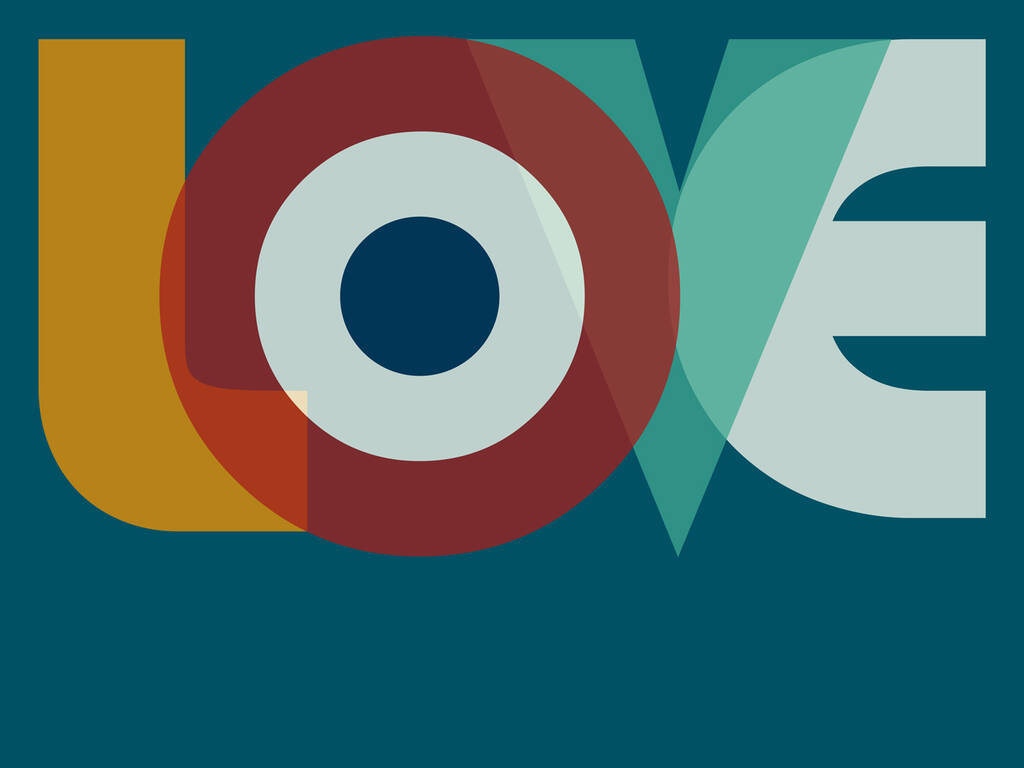 Mid Century Style Modern Love Art Print By Mimi & Mae ...