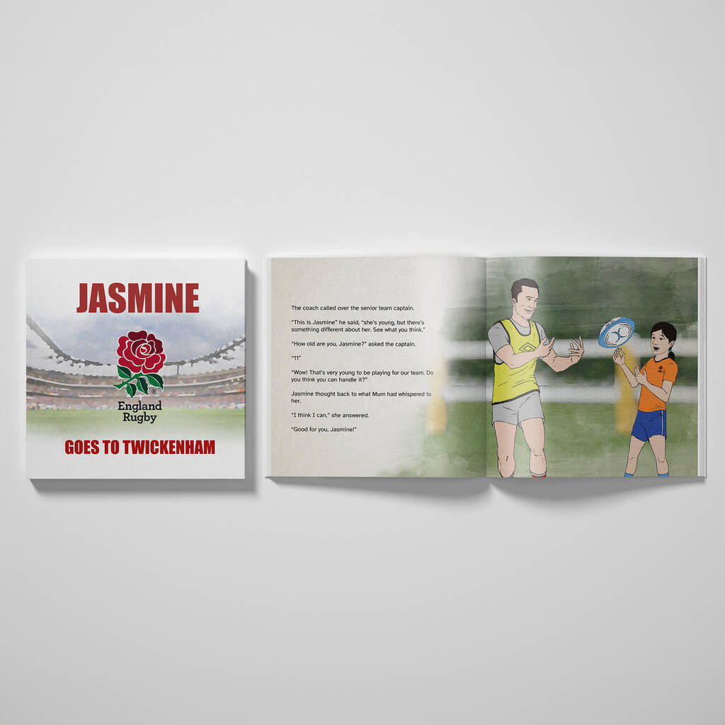 Personalised England Rugby Children's Book By You Are The Star