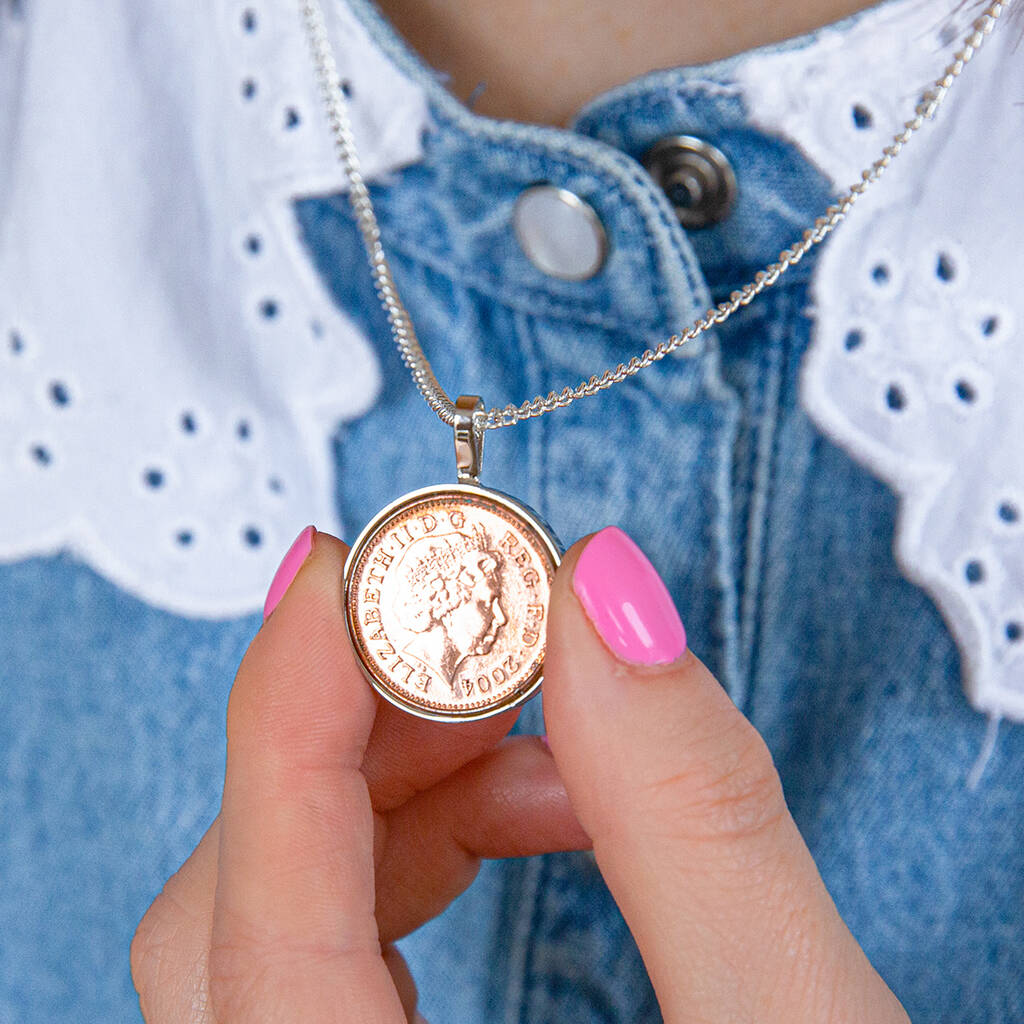 18th Birthday 2004 Penny Coin Pendant Necklace By Ellie Ellie ...
