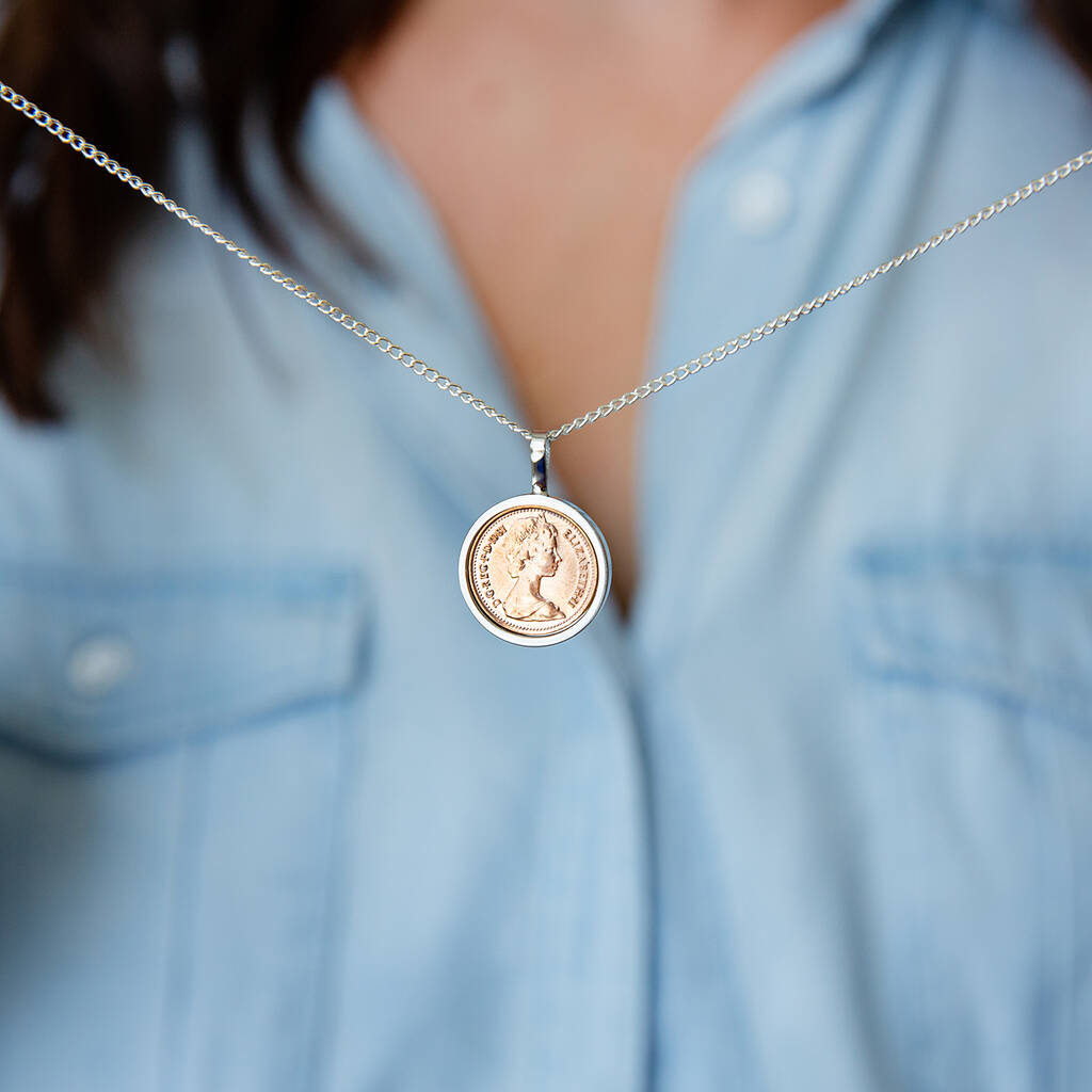 Lucky Penny Coin Pendant Necklace 1971 To 2005 By Ellie Ellie ...