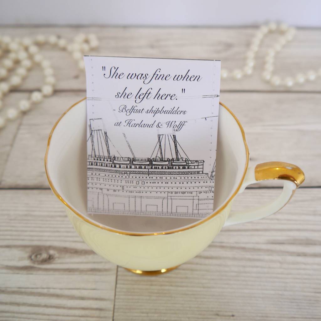 Titanic Tea Gift Set By victoria mae designs | notonthehighstreet.com