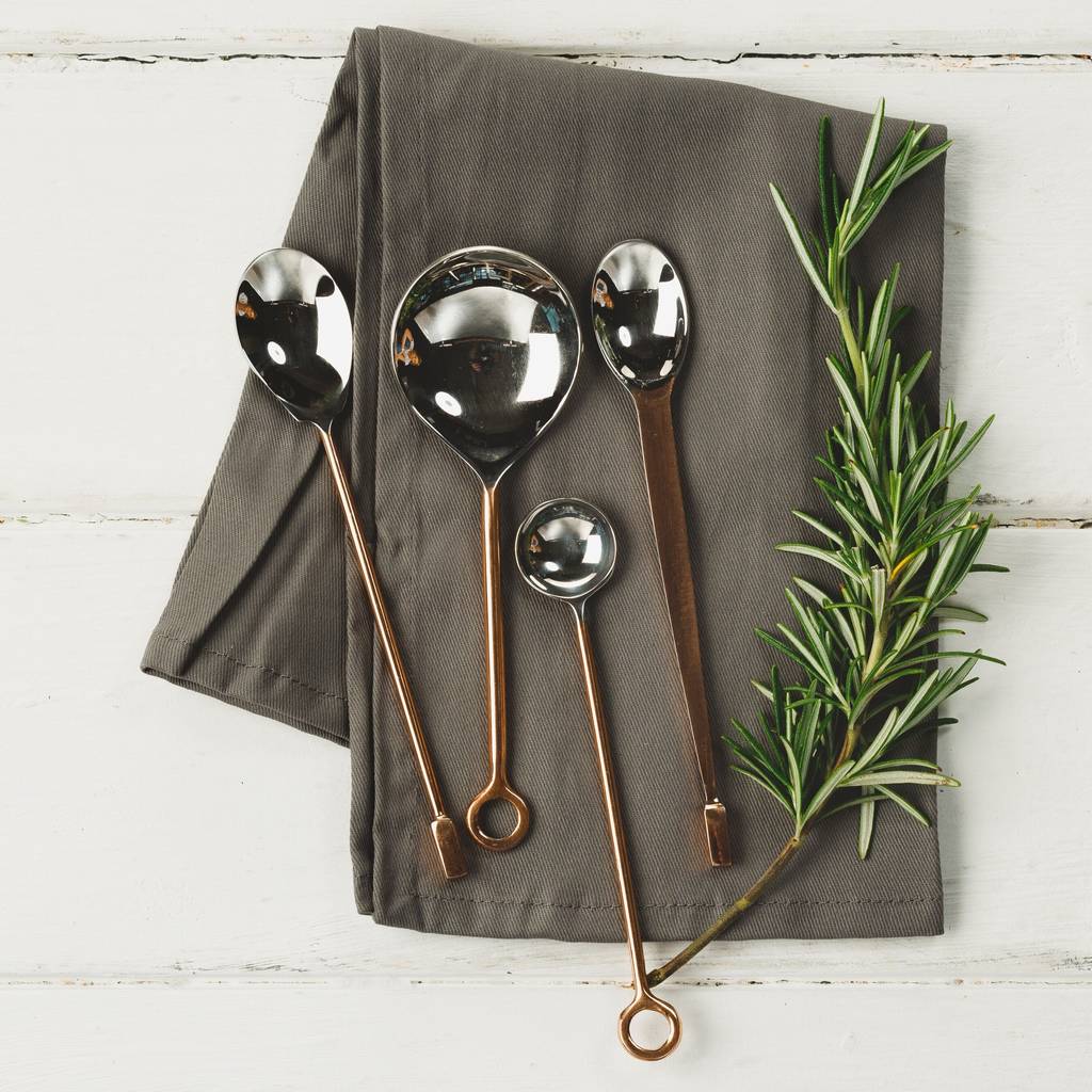 copper spoons set by marquis & dawe | notonthehighstreet.com