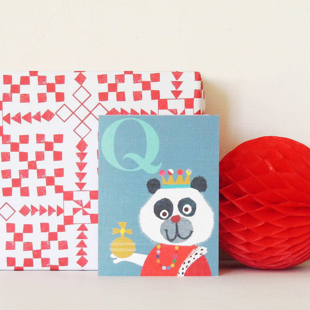 Mini Q For Queen Card By Kali Stileman Publishing | notonthehighstreet.com