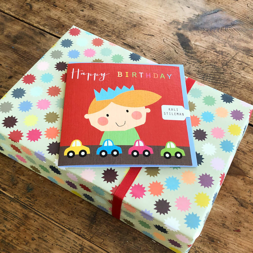 Toy Cars Birthday Card By Kali Stileman Publishing