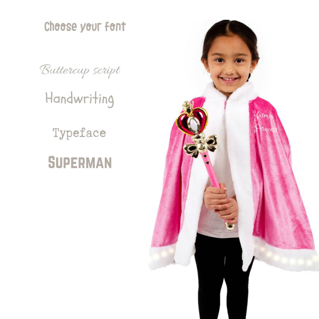 Fairytale Light Up Cape Can Be Personalised By Time To Dress Up ...