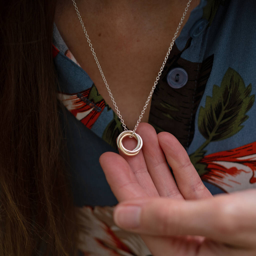 30th Gold And Silver Necklace By Elizabeth Designs | notonthehighstreet.com