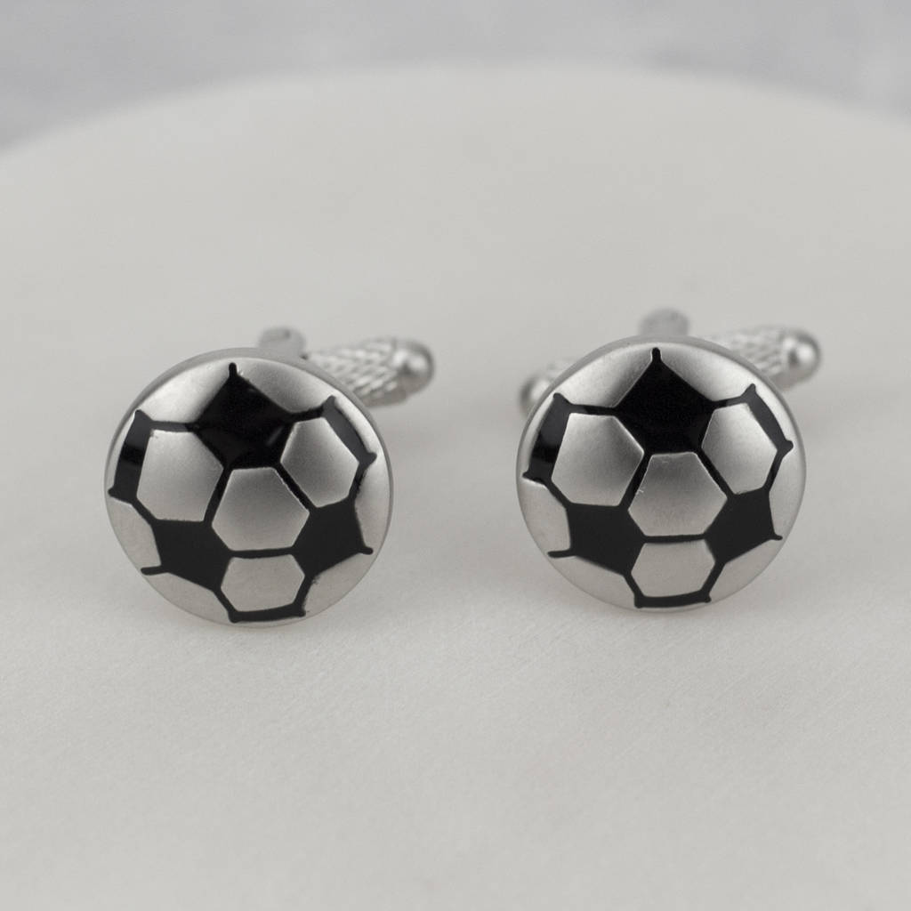 football sporting cufflinks by we love to create | notonthehighstreet.com