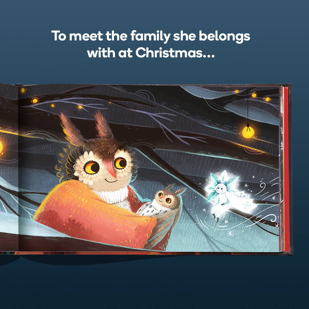 the christmas snowflake hardback personalised book by wonderbly ...