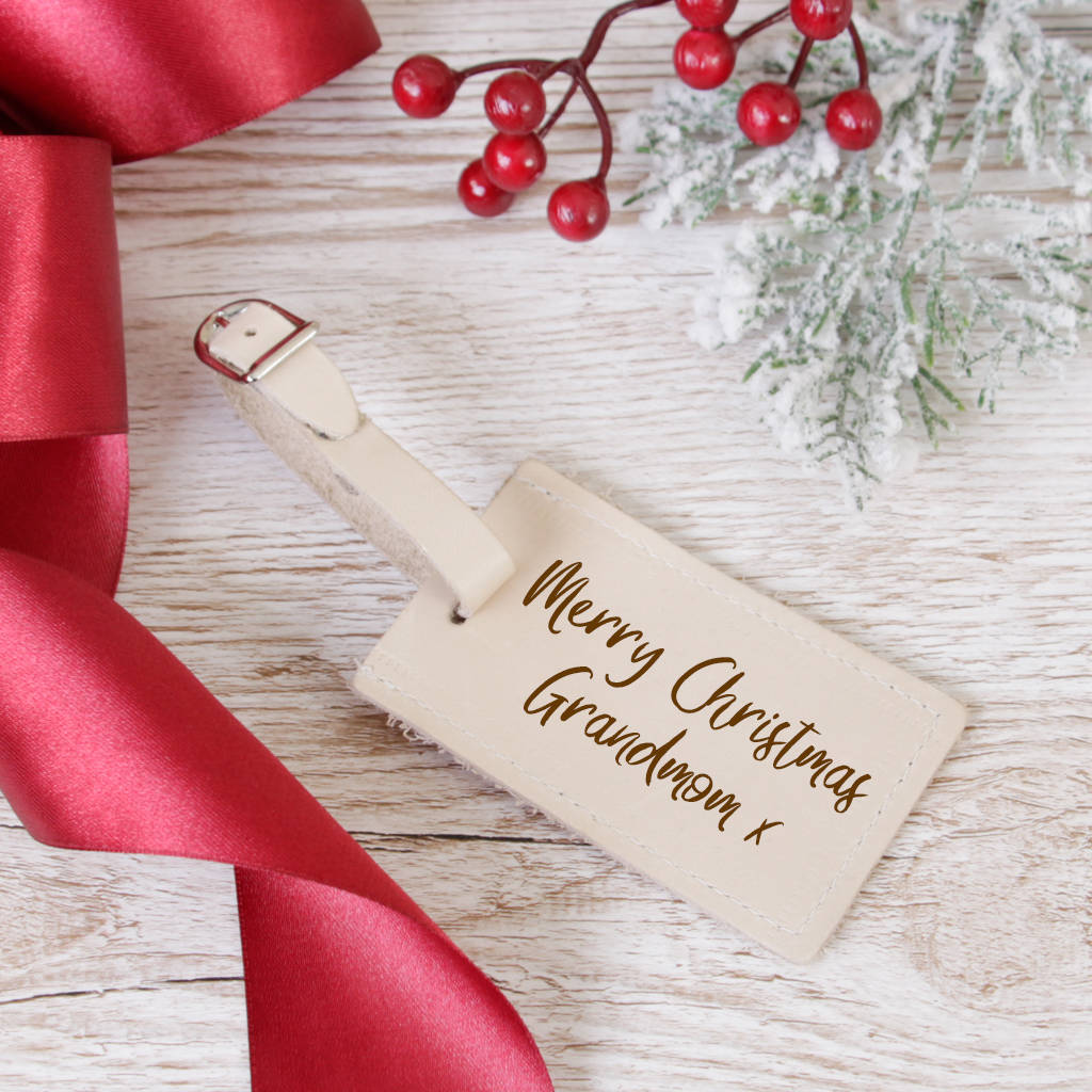 Personalised Leather Keepsake Gift Tag By Dibor | notonthehighstreet.com