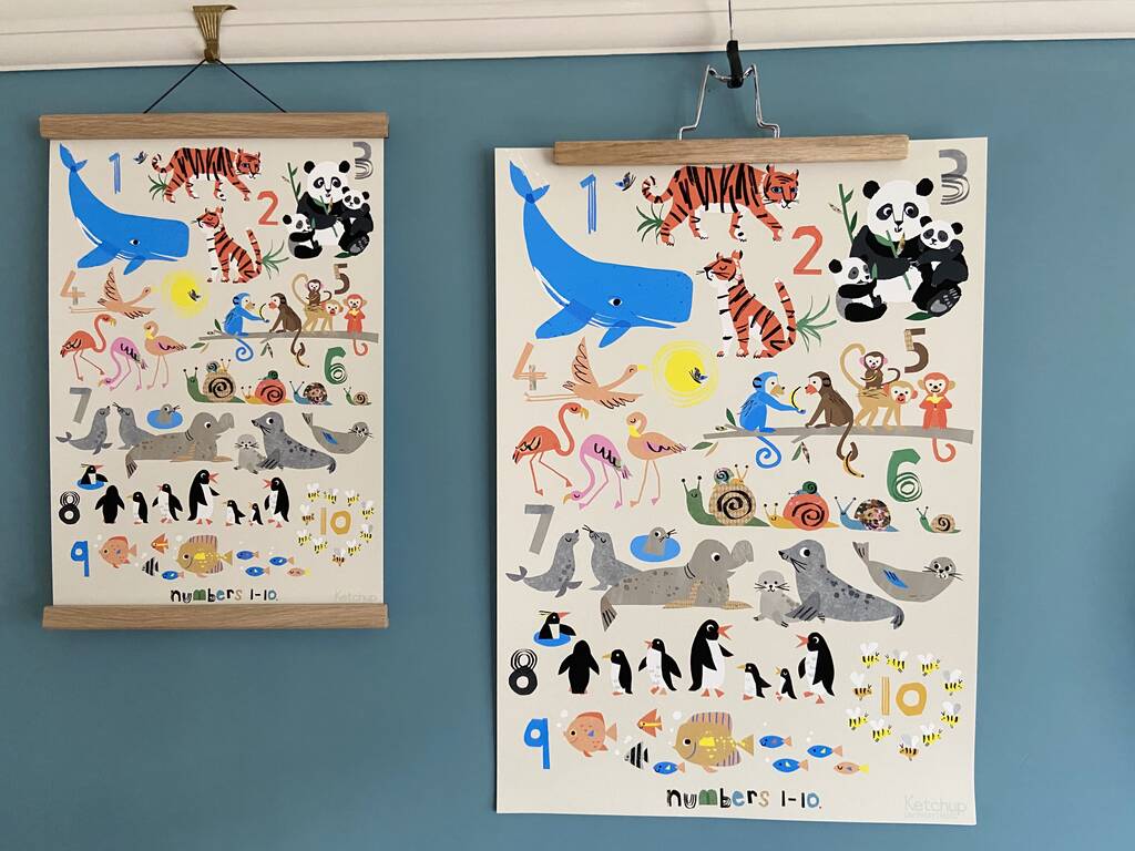 Counting To 10 Creatures Great And Small Print By Ketchup On Everything ...