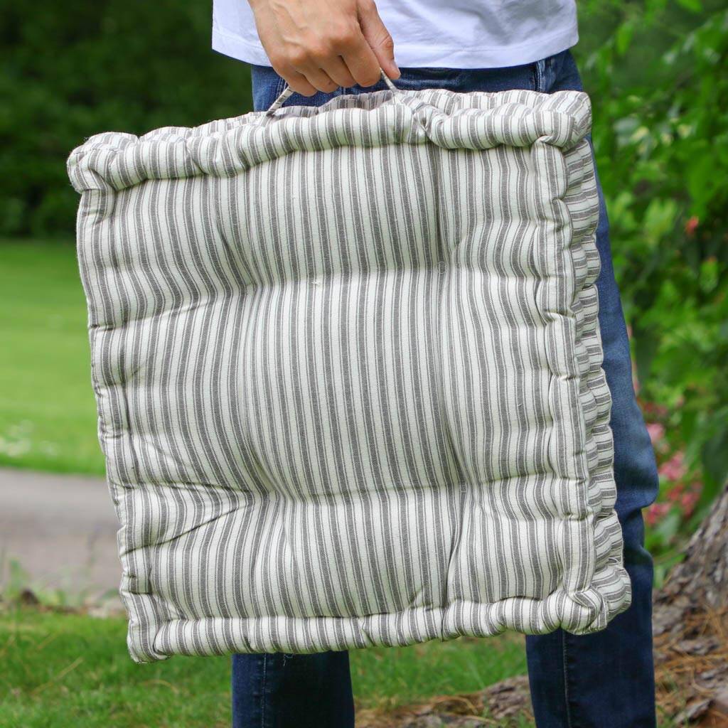 Extra Large Vintage Stripe Garden Lawn Mattress Cushion By Dibor ...