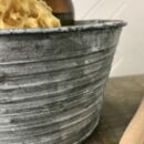 Round Ribbed Zinc Tub By Ev Home | notonthehighstreet.com