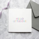 'hello little one' card for new baby by purple tree designs ...