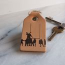 Rugby Fan's Leather Key Ring By Stabo | notonthehighstreet.com