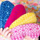 Womens Cosy Knitted And Liberty Sleep Mask By Suzie Lee Knitwear ...