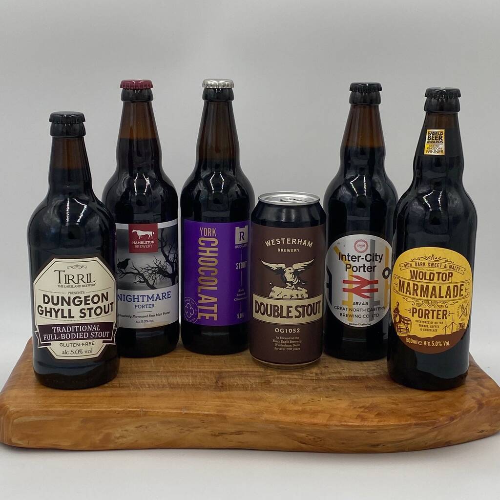 Six Craft Porters And Stouts By Great British Booze Company