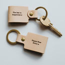 personalised leather keyring by create gift love | notonthehighstreet.com