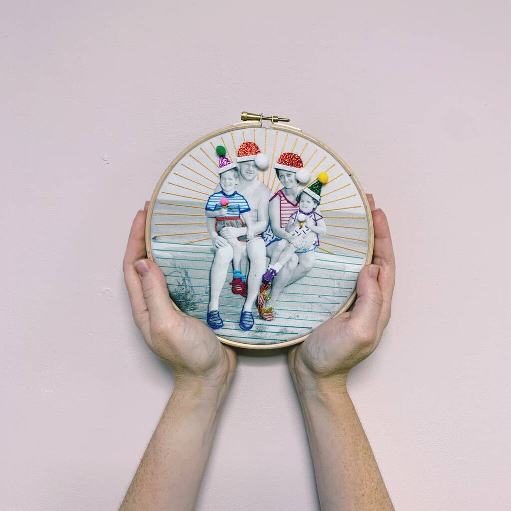 Personalised Photo Embroidered Decoration By Miss Shelly Designs ...