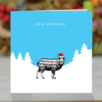 'baa Humbug' Funny Christmas Card By Loveday Designs ...