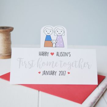 Personalised First Home Together Card By Just Toppers ...