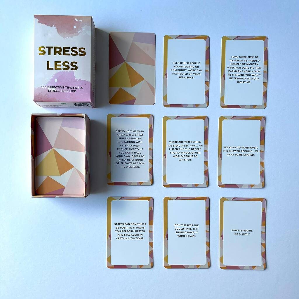 100 'Stress Less' Cards By Nest | notonthehighstreet.com