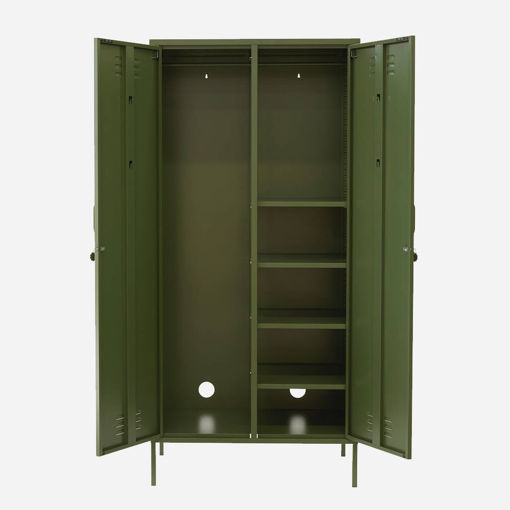 The Double Tall Locker Storage Unit In Olive Green By Little Deer ...