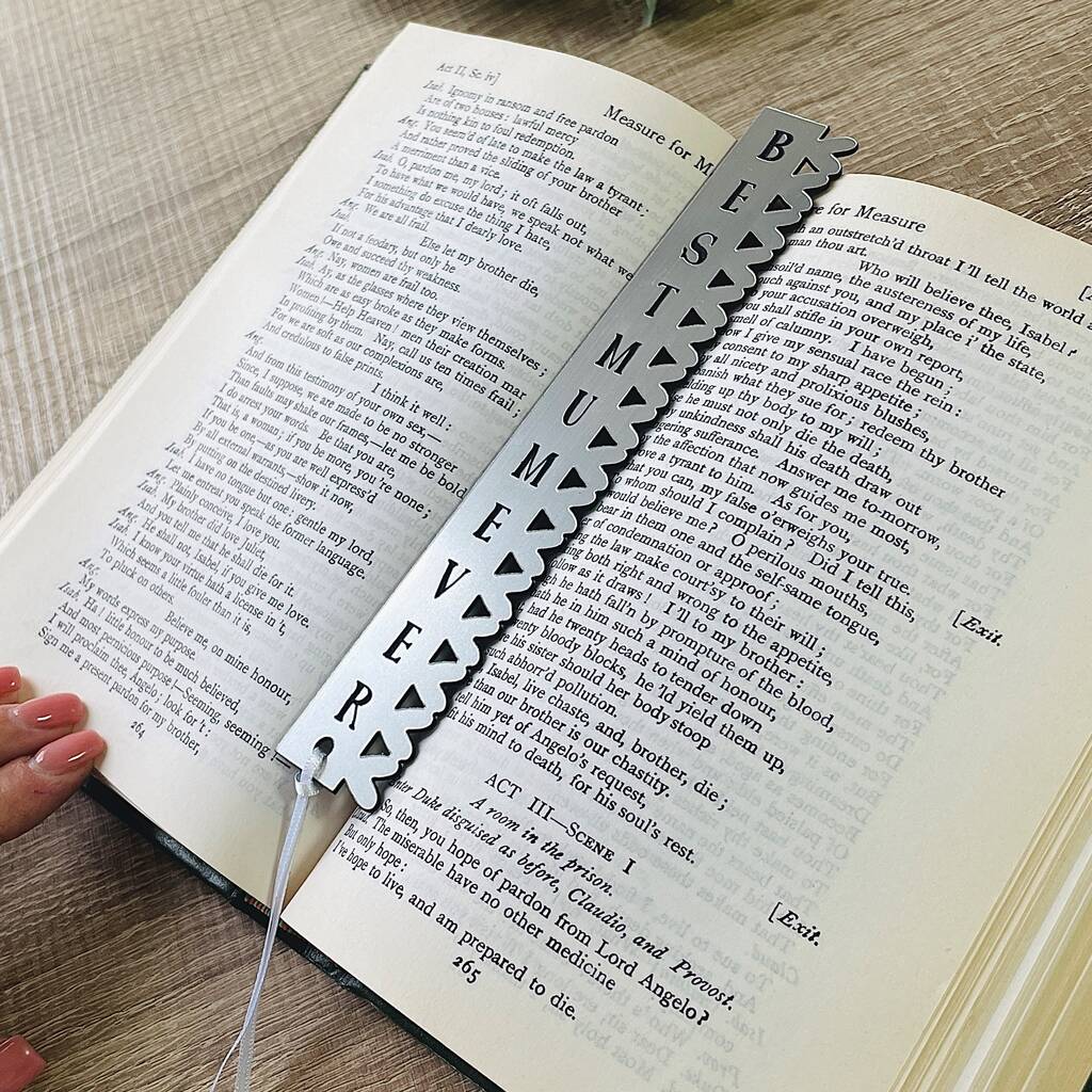 Best Mum Ever Bookmark By The Alphabet Gift Shop