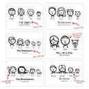 Personalised Family Illustrated Characters Print By A Is For Alphabet ...