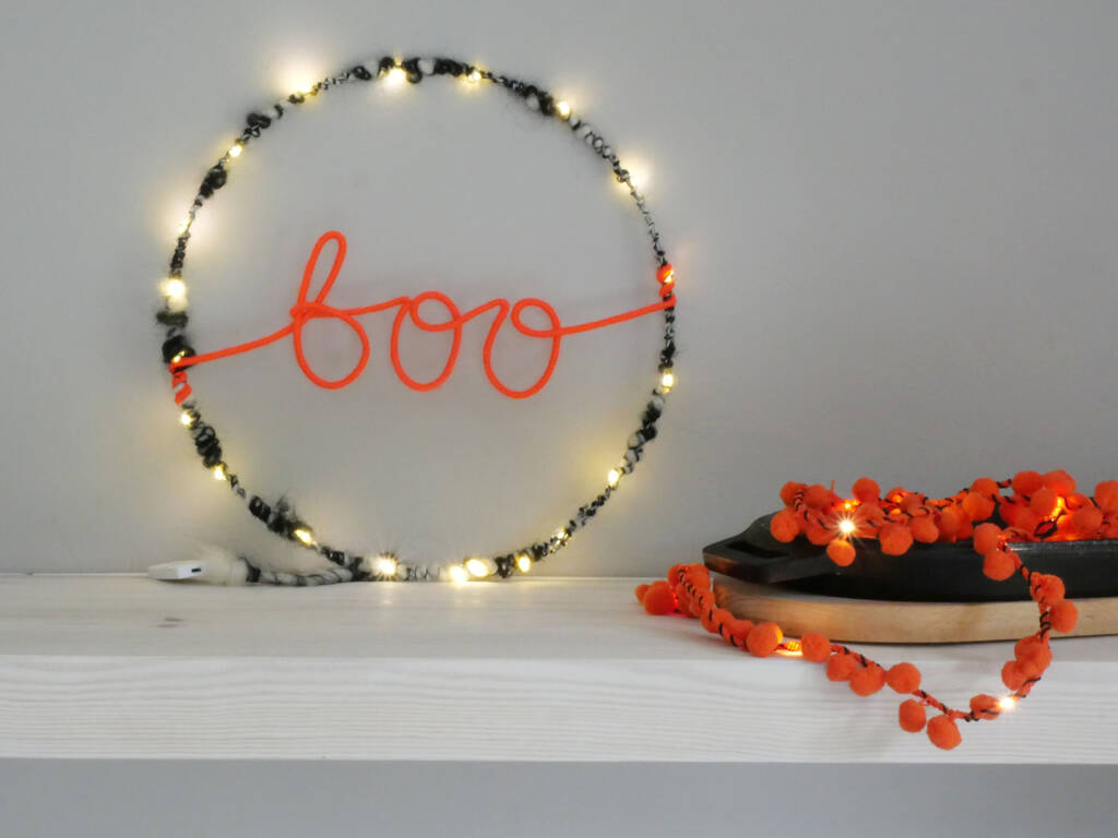 Boo Halloween Hoop Light By Melanie Porter