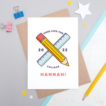 Personalised Good Luck College Card By Joanne Hawker ...