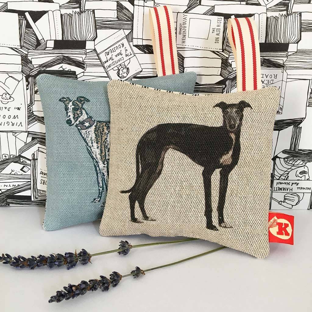 whippet and greyhound lavender bags by keylime design ...