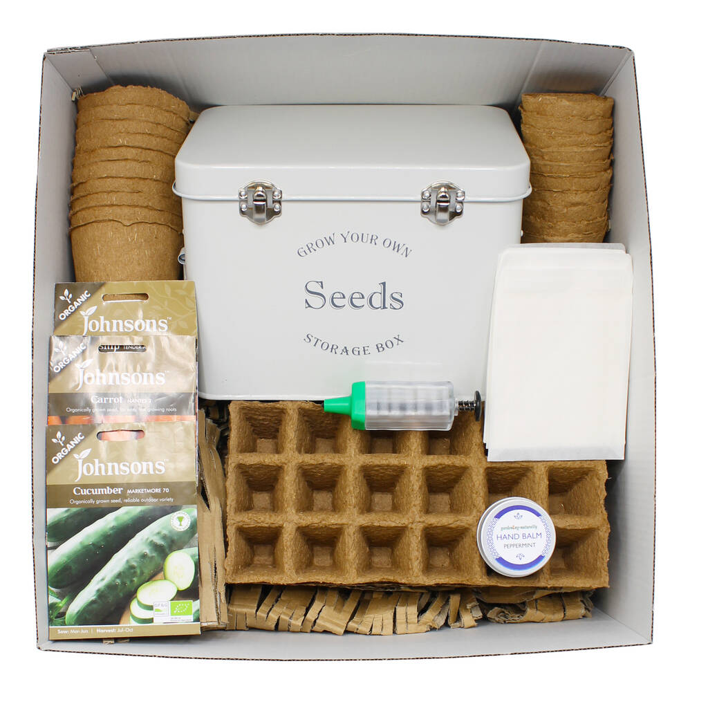 Garden Gift Hamper With Seed Packet Organiser By Gardening Naturally ...
