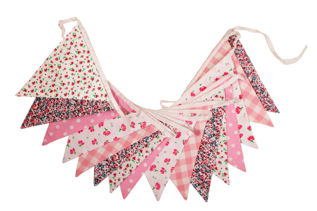 vintage floral cotton bunting by the cotton bunting company ...